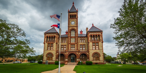Drainage Project, Dewitt County Court House, Cuero, Texas - MHR engineering